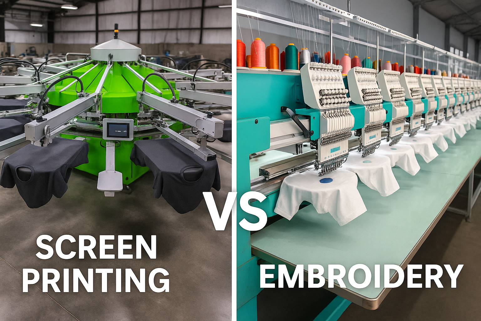 Embroidery vs Screen Printing | Custom Apparel Guide | Allegra Lansing